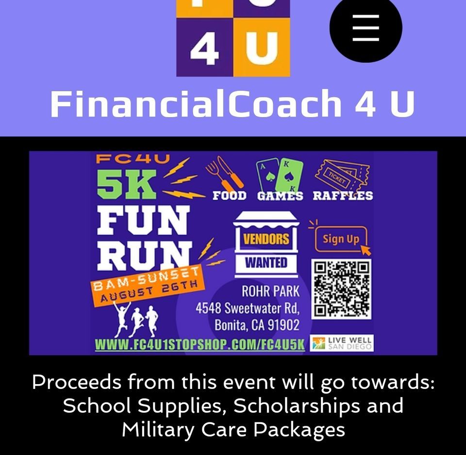 Park Takeover 5k run FCFU, Rohr Park, Chula Vista, 26 August 2023 ...