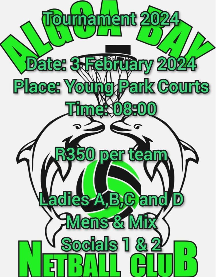 Algoa Bay Netball club Tournament 2024, Young Park Tennis Court Club ...
