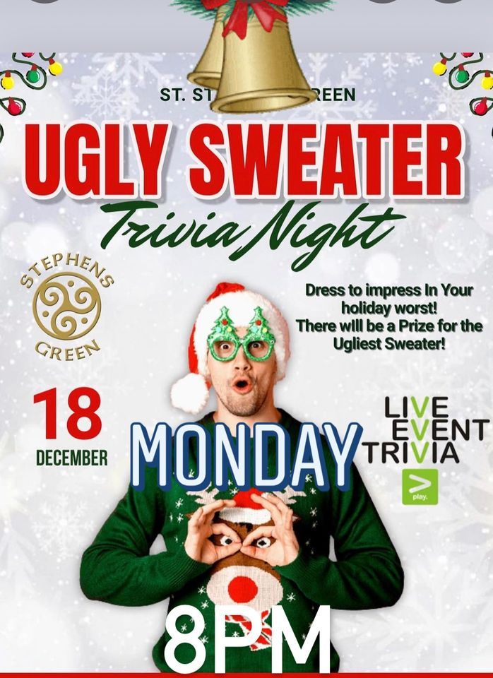 Ugly Christmas sweater Trivia, Stephens Green (Mountain View, CA ...