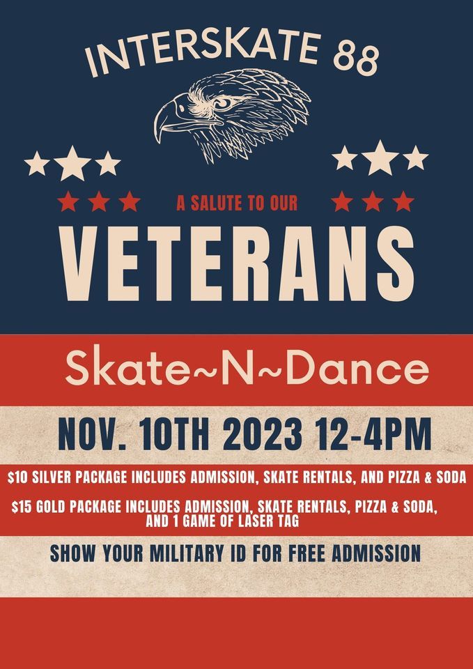 Veterans Day Skate-n-Dance, Interskate 88, Oneonta, 10 November 2023 ...