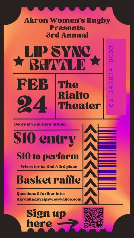 3rd Annual Lip Sync Battle Fundraiser, The Rialto Theatre, Akron ...