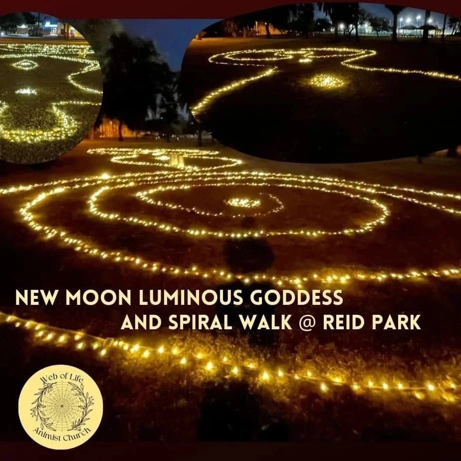 New Moon Luminous GODDESS & Spiral Labyrinth Walk-Tucsons Reid Park, Reid Park, Cortaro, 12 ...
