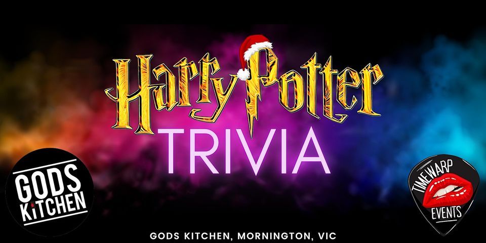 Harry Potter Trivia ~ Thursday Dec 14th, 53 Barkly Street,Mornington ...