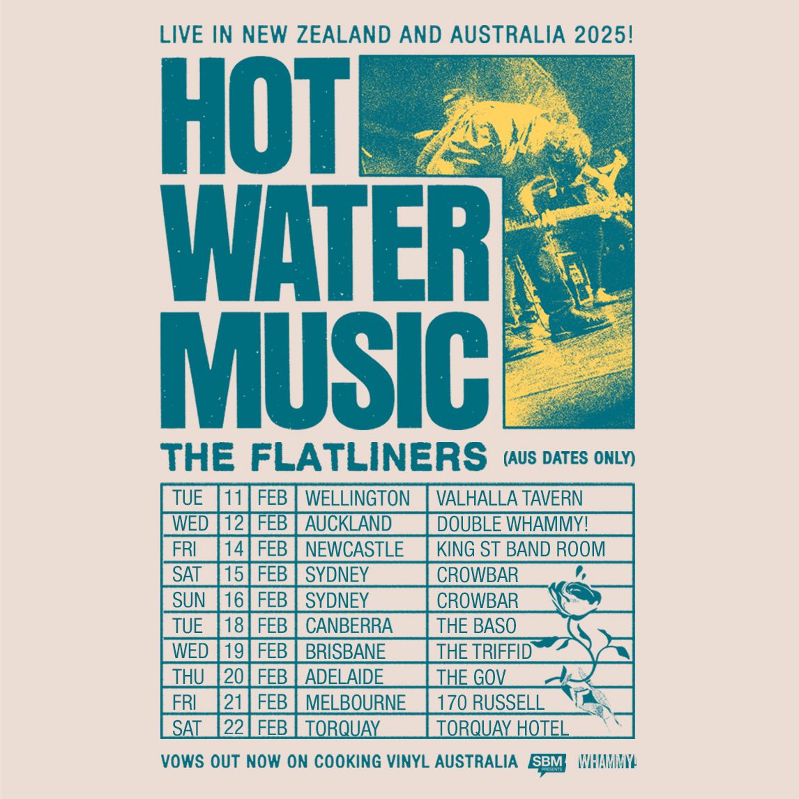 Hot Water Music, Worcester Palladium - Upstairs, 25 July 2025 | AllEvents