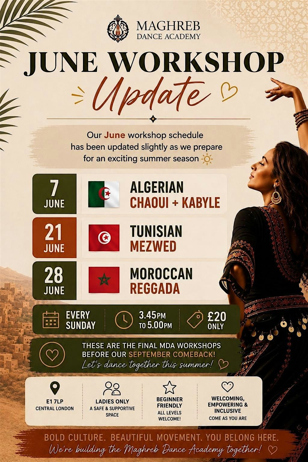 Attend Maghreb Dance Workshops in London (Algerian, Moroccan, Tunisian ...