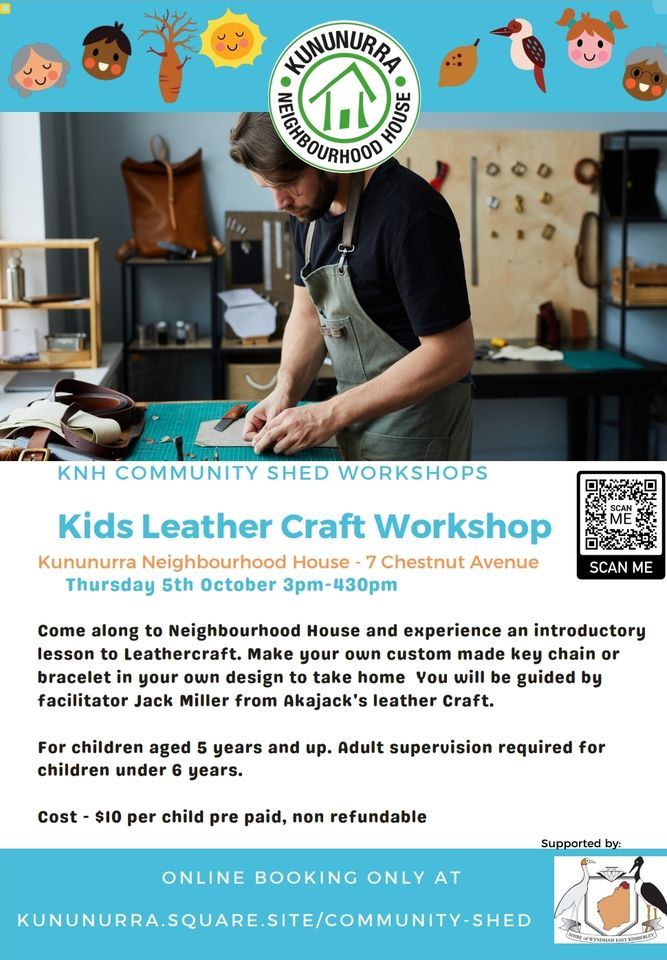 KNH Kids Leather Craft Workshop Kununurra Neighbourhood House knh-kids-leather-craft-workshop-kununurra-neighbourhood-house
