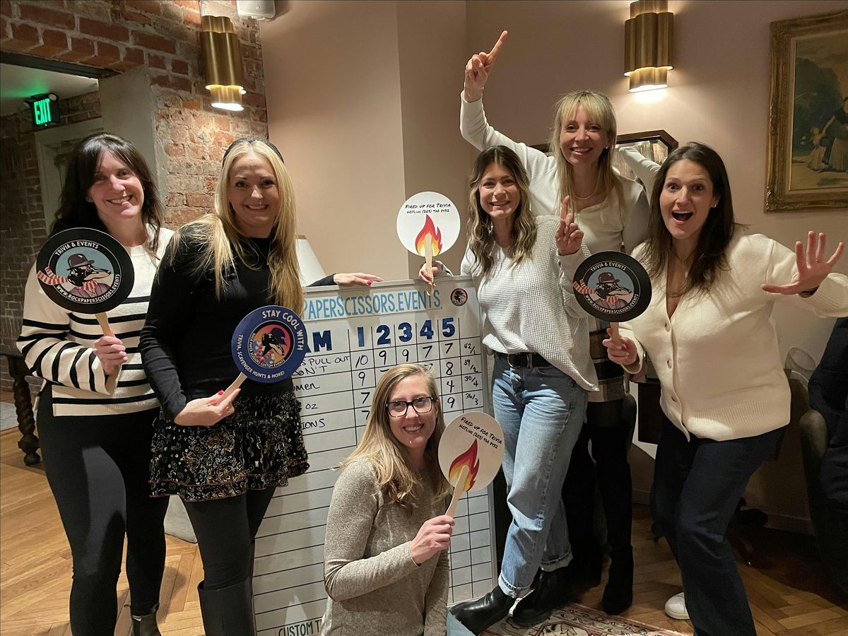 Rock Paper Scissors Trivia Night, Pesca Peruvian Bistro, New Canaan, 3 ...