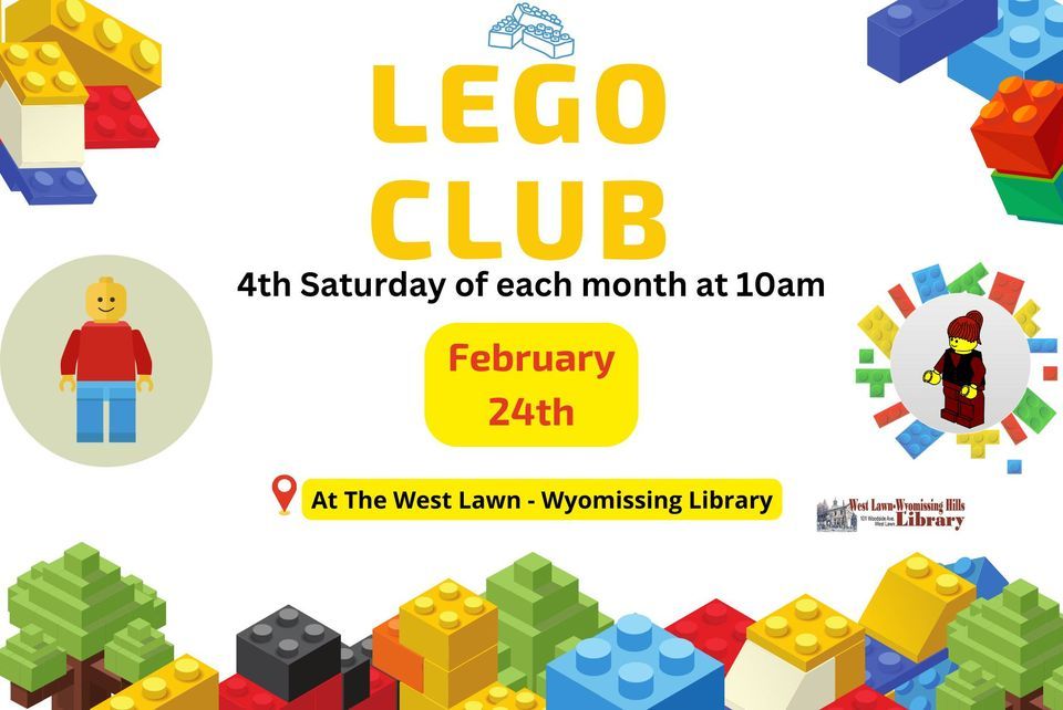 Lego Club, West Lawn-Wyomissing Hills Library, Reading, February 24 ...