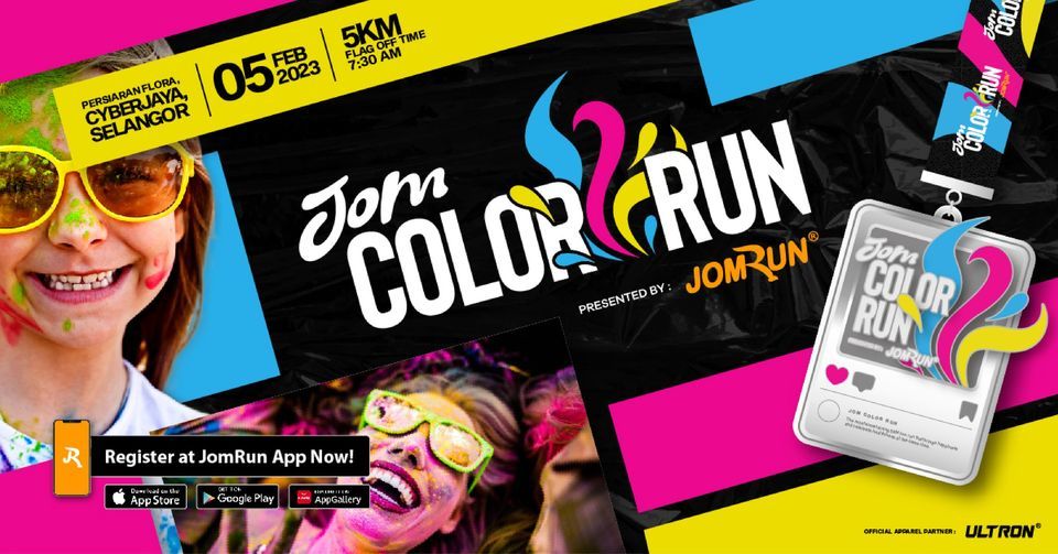 Jom Color Run Presented by JomRun® - Cyberjaya, Persiaran Flora ...