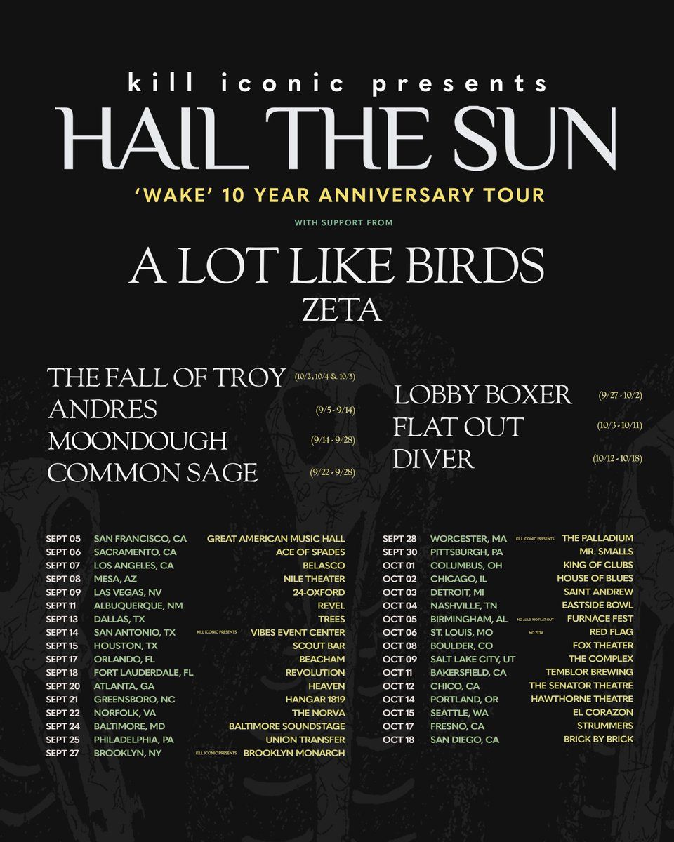 Hail the Sun with A Lot Like Birds, Strummer's, Fresno | AllEvents.in