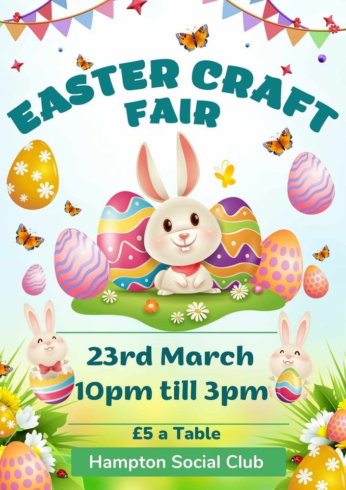 Easter Craft Fair, Hampton club Evesham, 23 March 2024 | AllEvents