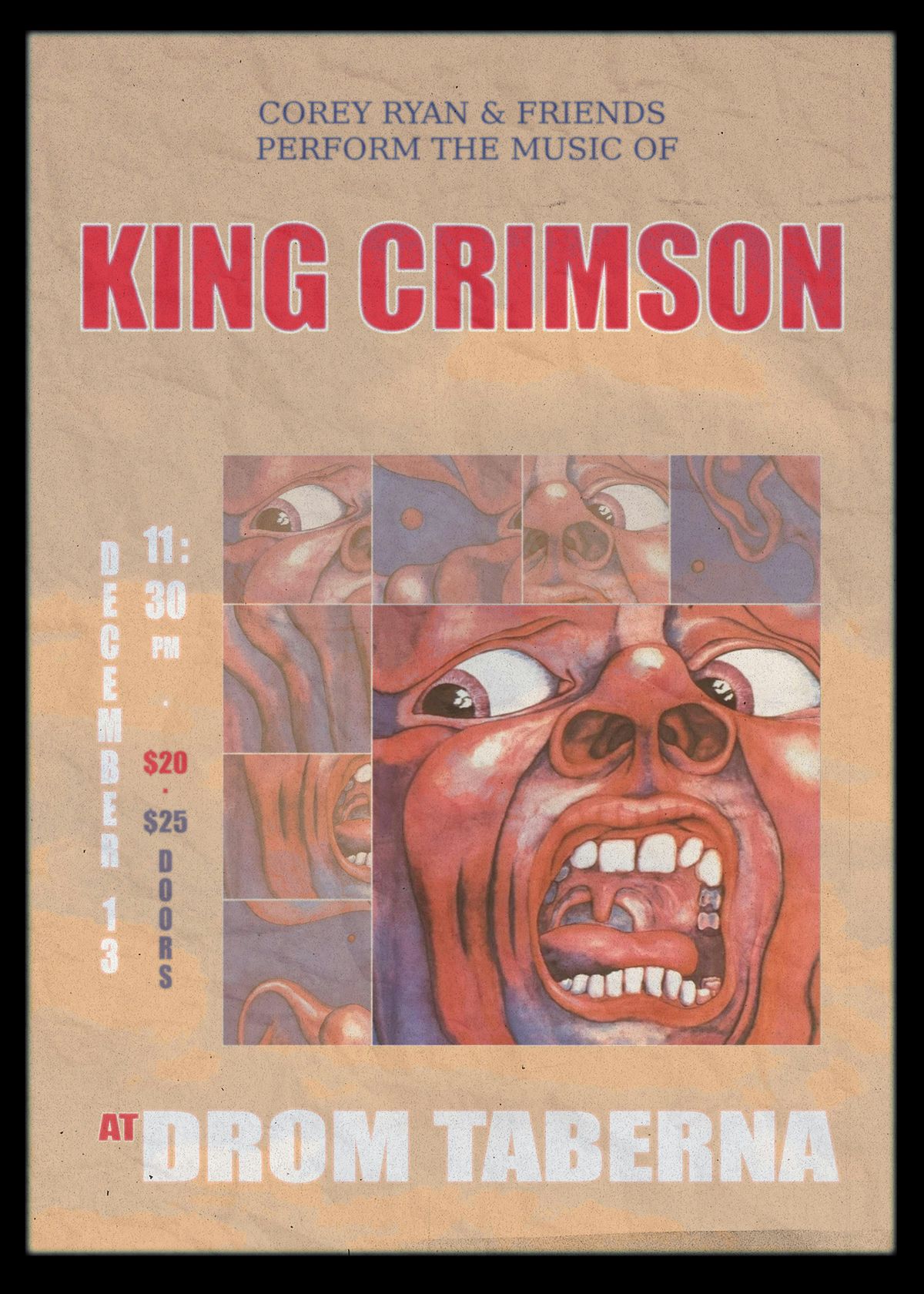 A tribute to King Crimson, DROM Taberna, Toronto, 13 December 2025 ...