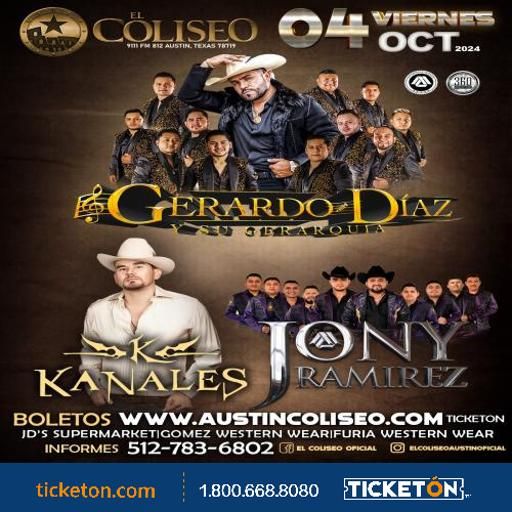 GERARDO DIAZ Y SU GERARQUIA, KANALES Y MAS , El Coliseo, Austin, 4 October 2024 | AllEvents