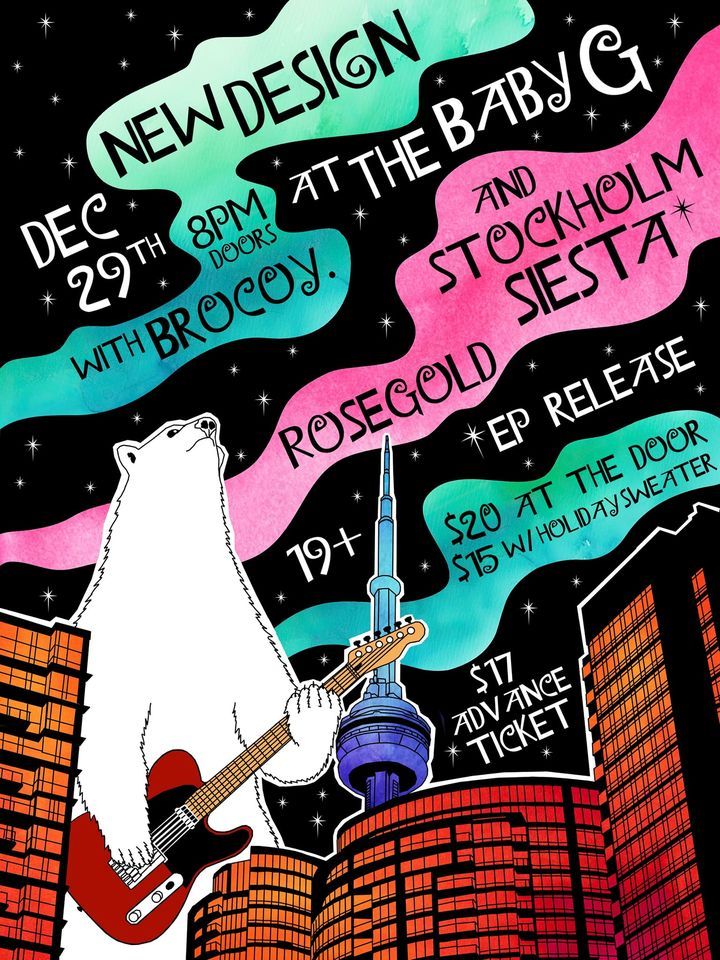 New Design/Stockholm Siesta/Brocoy./Rosegold Holiday Show @ The Baby G ...