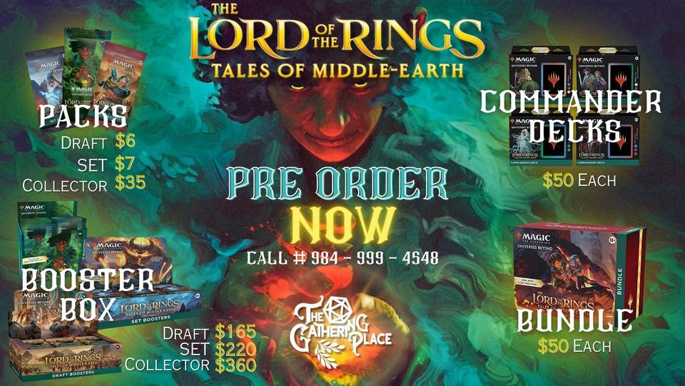 Lord of the Rings: Tales of Middle Earth PRE ORDER!! Booster Boxes ...