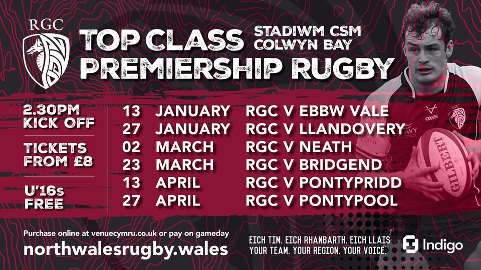 RGC v Llandovery , Eirias Stadium Colwyn Bay, 27 January 2024 | AllEvents