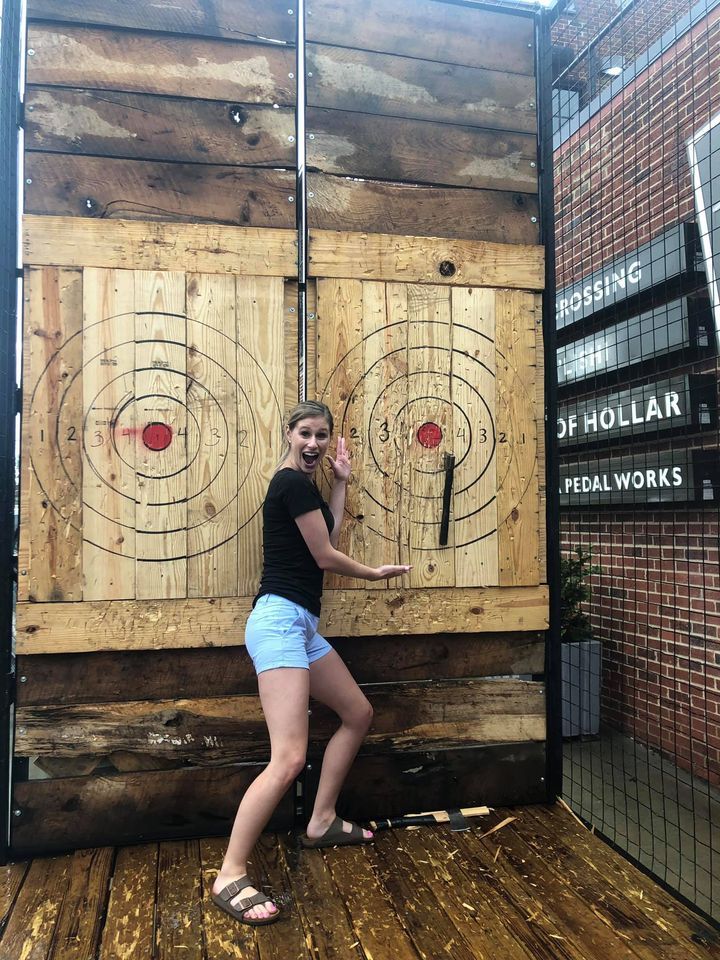 Axe Throwing with the Flying Hatchet, Millstone Creek Orchards ...