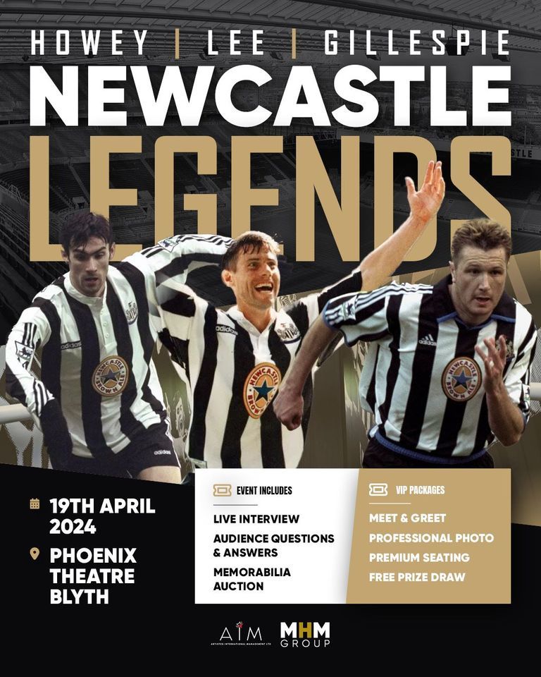 Newcastle Legends In Conversation, Phoenix Theatre, Blyth, April 19 ...