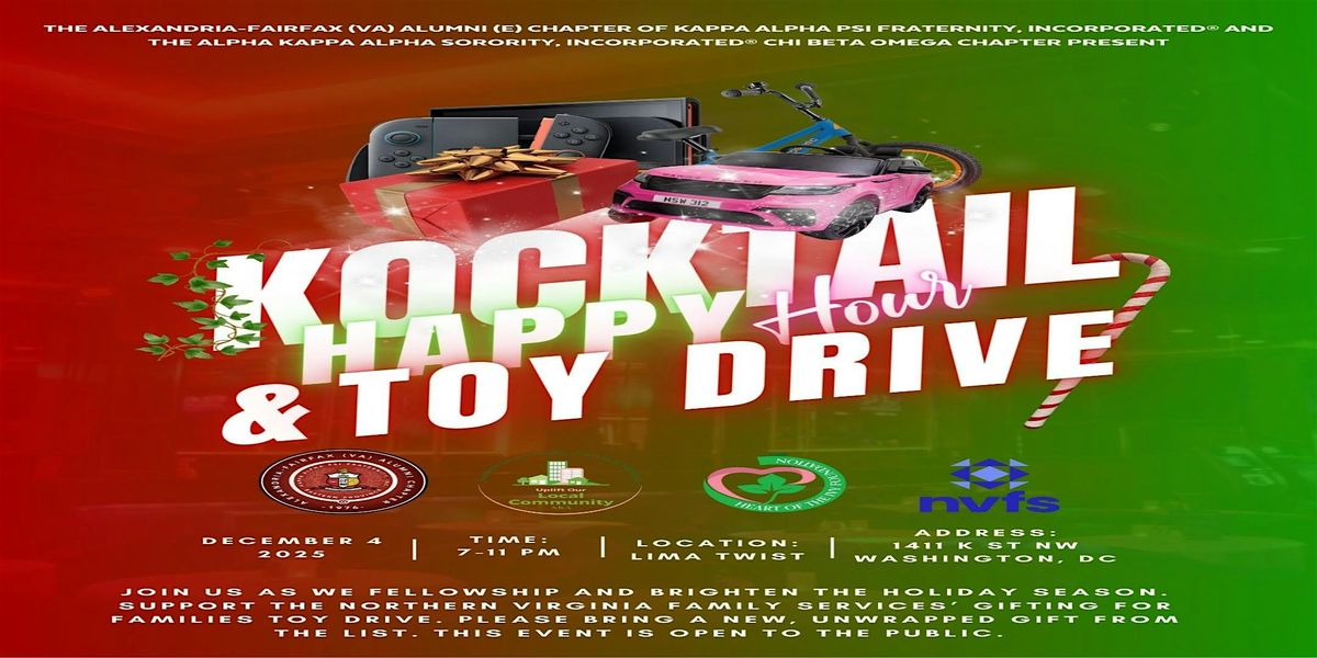 Holiday Kocktail Happy Hour & Toy Drive, Lima Twist, Washington, 4 ...