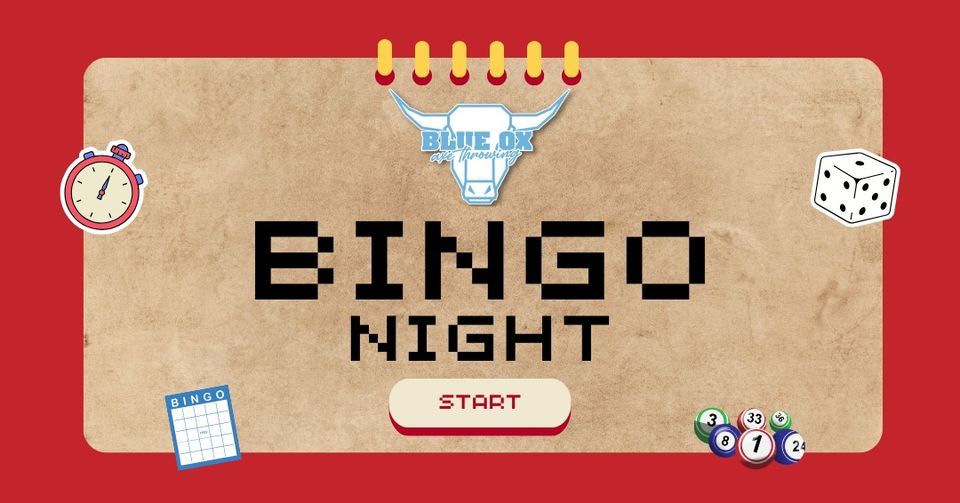 BINGO Night Tuesdays at Blue Ox Hillsboro, Blue Ox Axe Throwing ...
