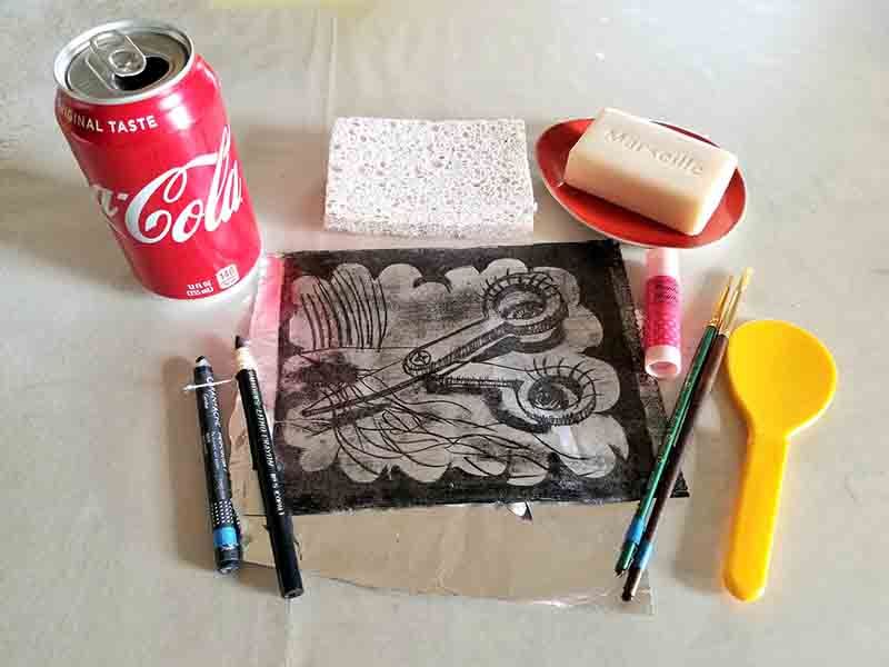 DIY Holiday Cards: Printmaking with Coca-Cola, Eastern Iowa Arts ...
