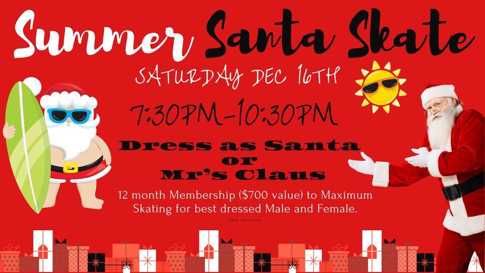 Summer Santa Skate, Maximum Skating, Douglas Park, 16 December 2023 ...