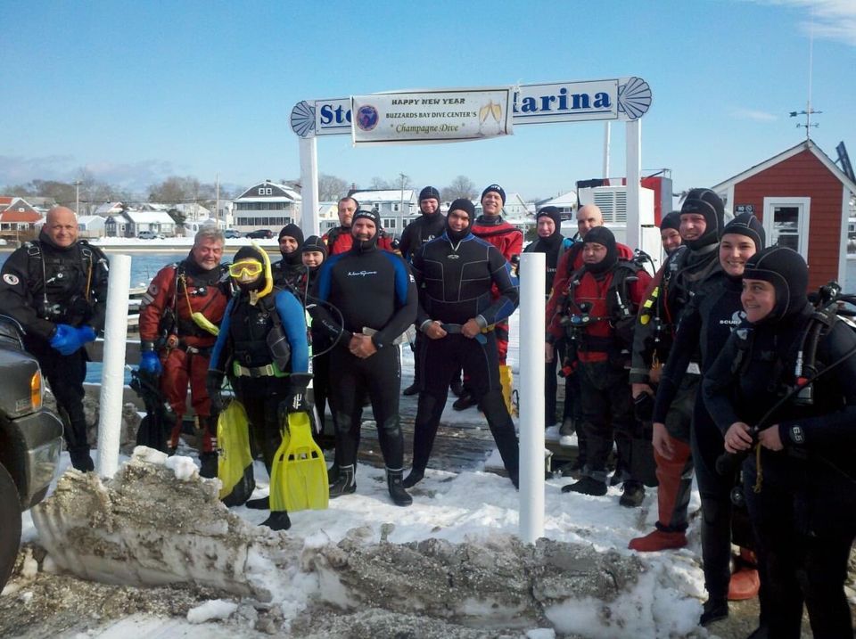20th Annual New Year’s Champagne Dive, Stonebridge Marina, Onset, 1 ...