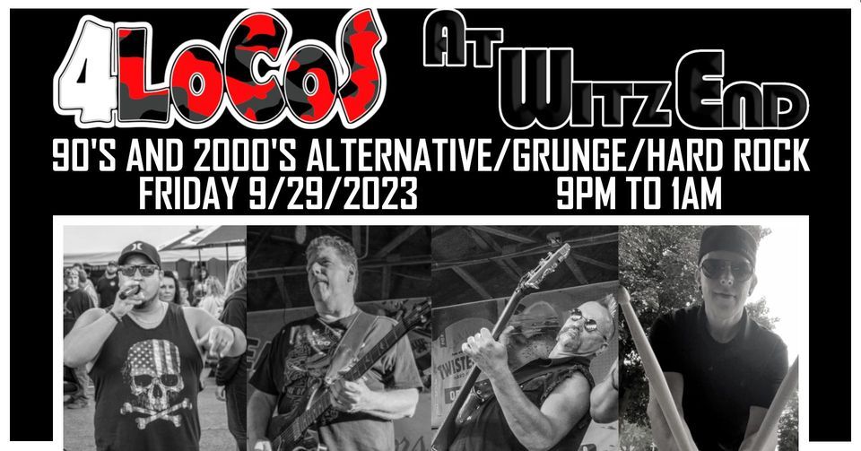 4LOCOS @ At Witz End, At Witz End, Kirtland, 29 September to 30 ...