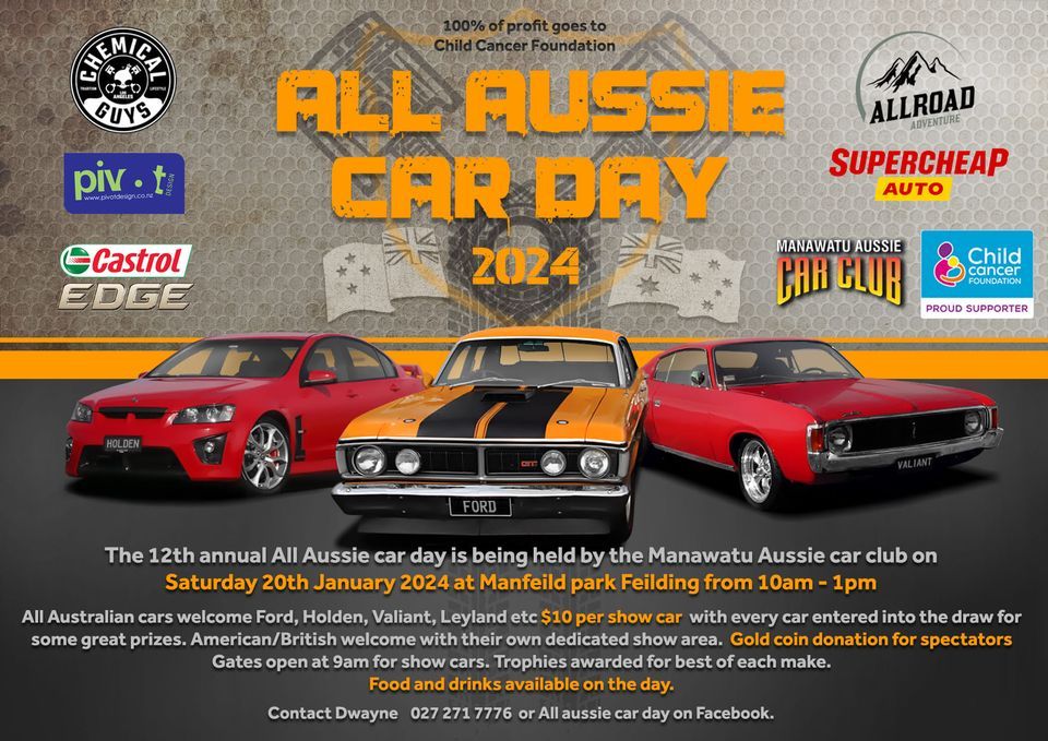 All Aussie car day 2024, Manfeild Park Raceway, Palmerston North, 20 ...