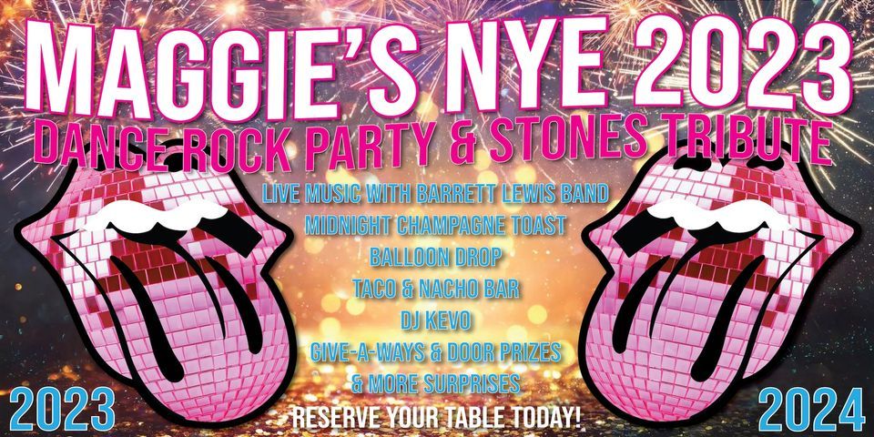 Maggies New Years Bash with Barrett Lewis Band, Maggie's Music Box ...
