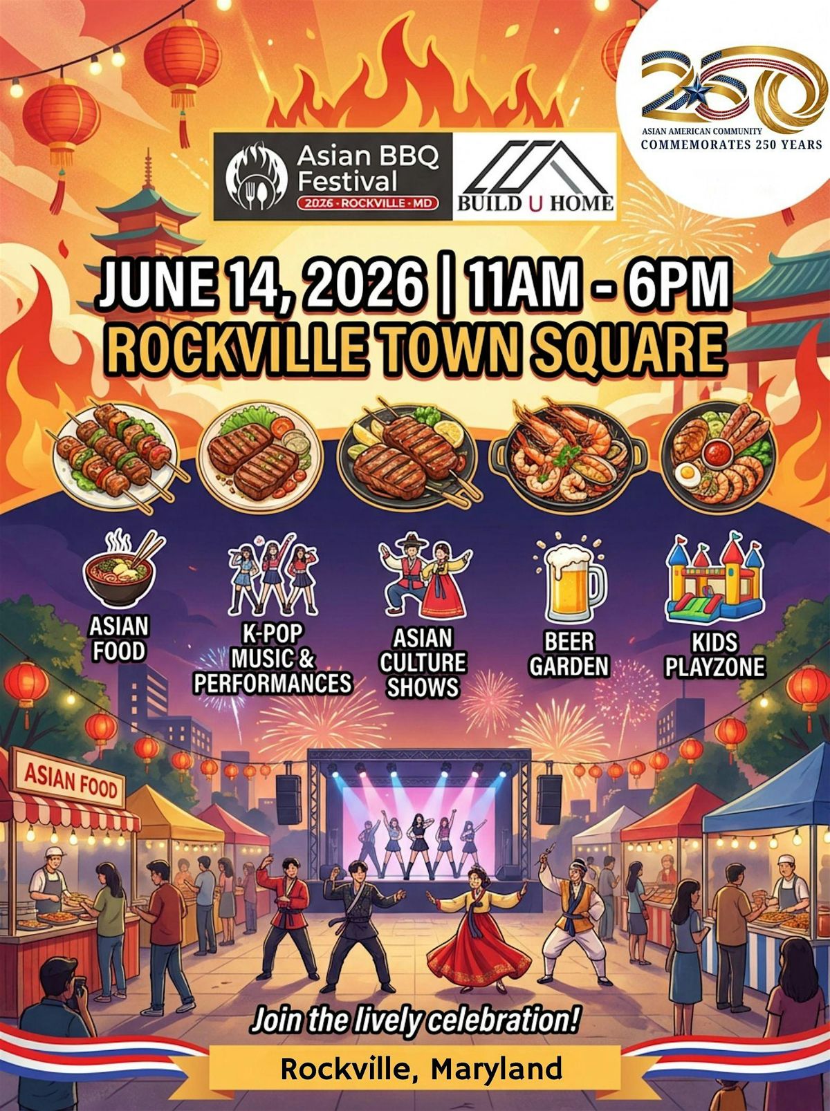 Asian BBQ Festival, Rockville Town Center, 14 June 2026 | AllEvents