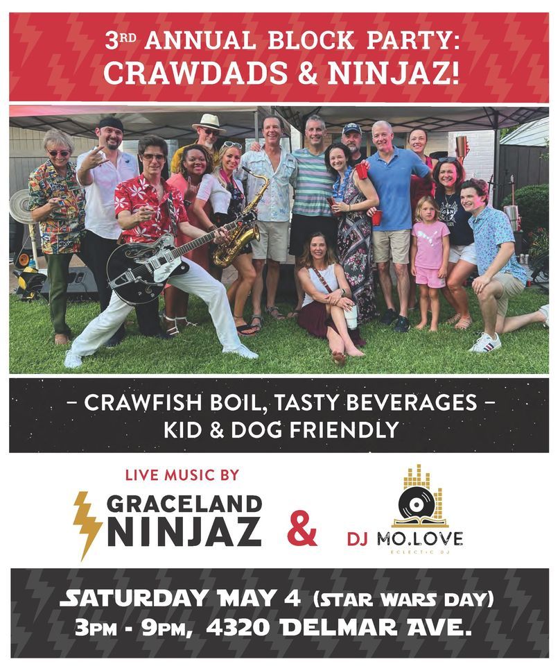 Block Party 2024: Crawdads & Ninjaz, 4320 Delmar Ave, Dallas, TX 75206 ...