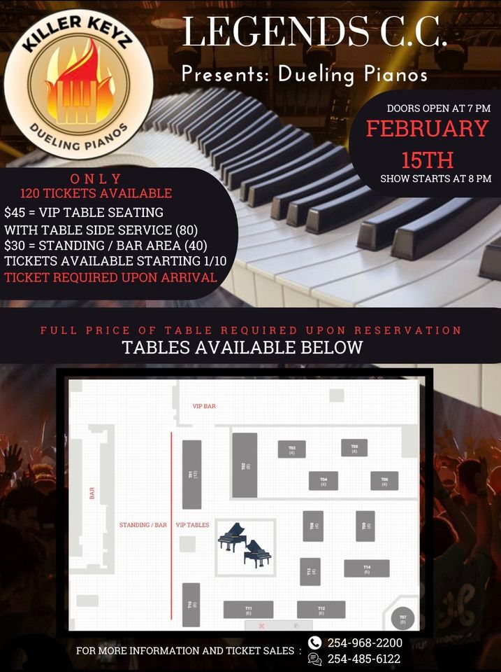 Killer Keyz Dueling Pianos, 137 Ben Hogan Drive, Stephenville, TX ...