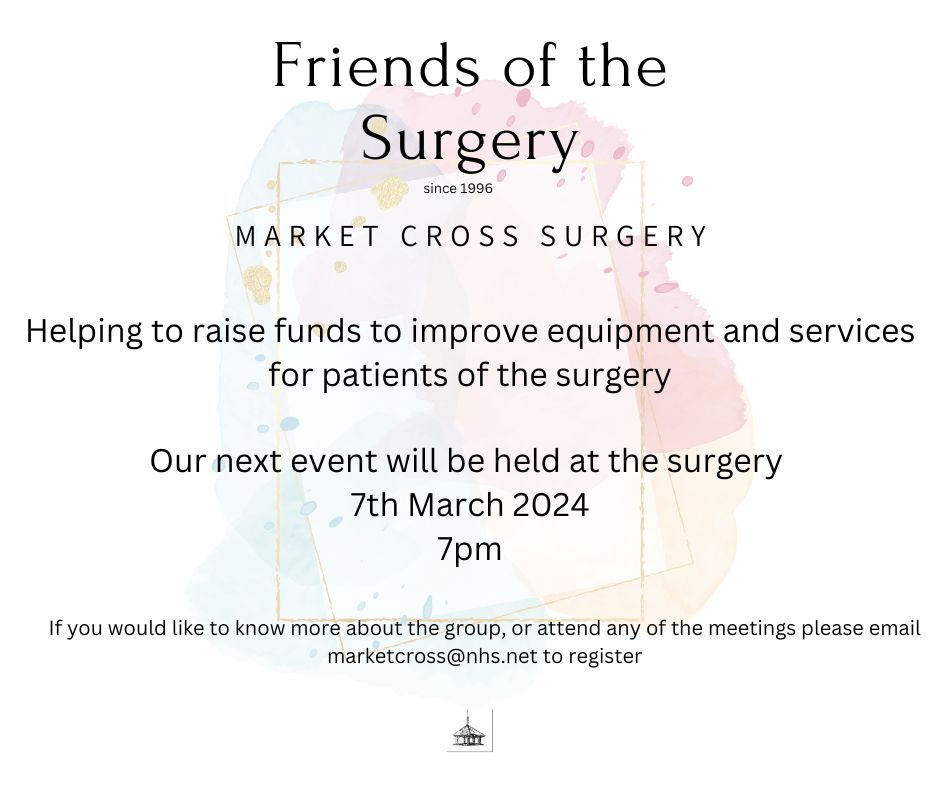 Friends of Market Cross Surgery , Market Cross Surgery, Bury St Edmunds, 7 March 2024 | AllEvents