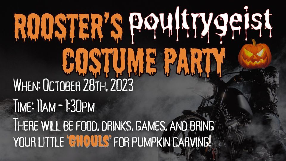 Roosters Poultrygeist Costume Party, Rooster's Harley-Davidson, Sioux ...