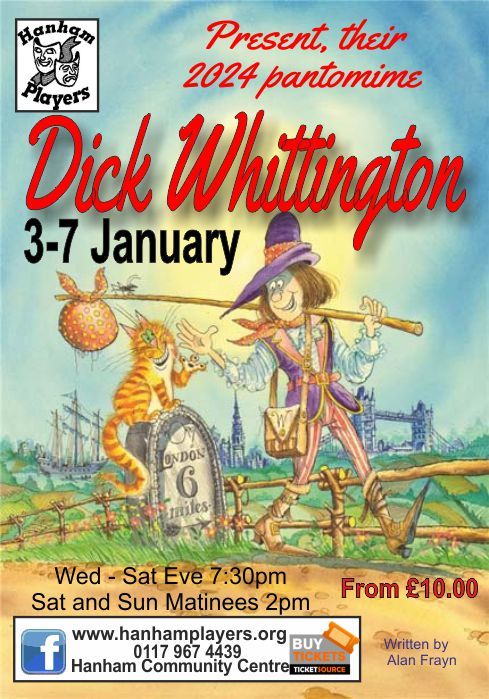 Dick Whittington, Hanham Community Centre, Keynsham, 3 January 2024 ...