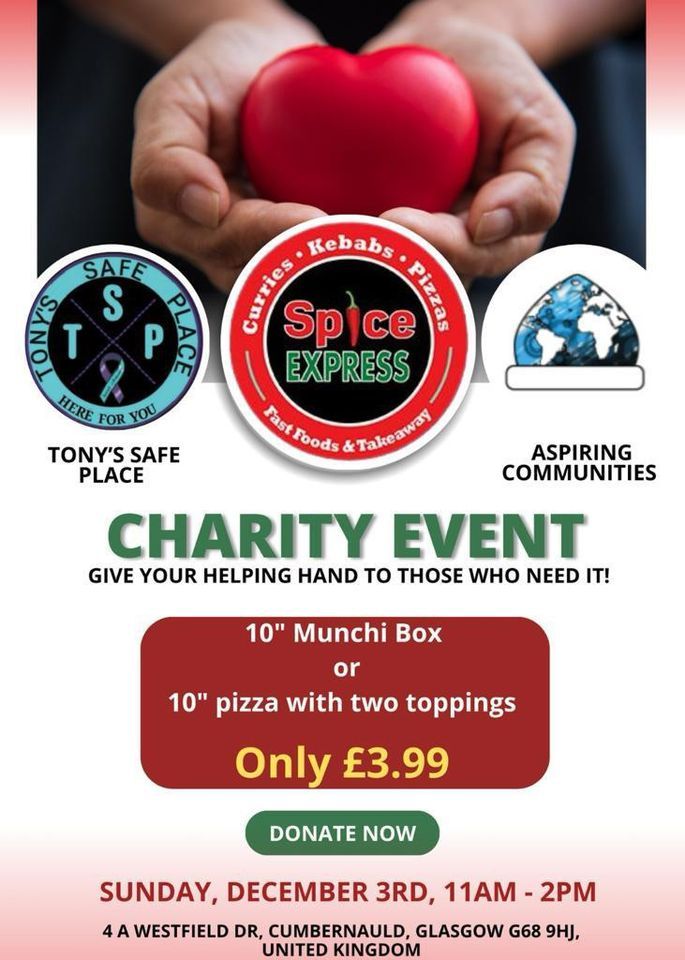 Charity Event , Spice Express Cumbernauld, 3 December 2023 | AllEvents.in