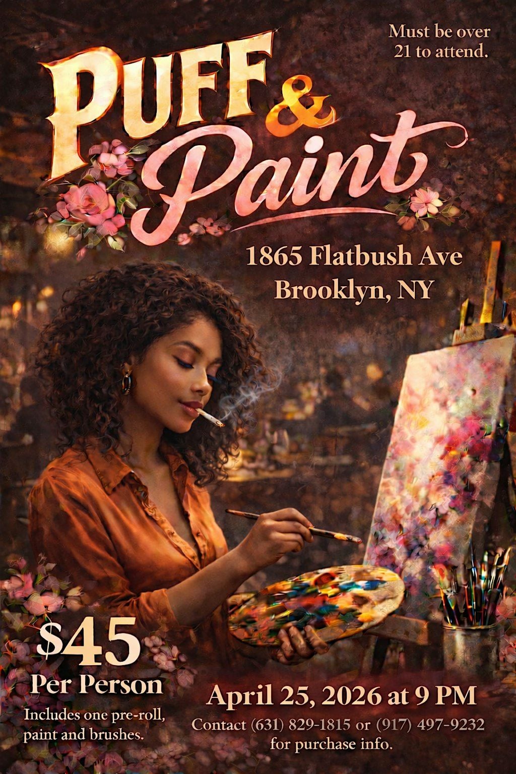 Puff and Paint, 1865 Flatbush Ave, Brooklyn, 25 April 2026 | AllEvents