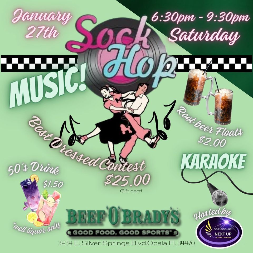 Sock Hop 50s Night, Beef 'O' Brady's Ocala East, Silver Springs, 27 ...