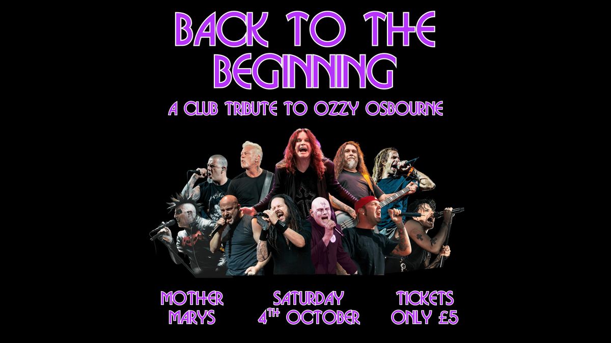 BACK TO THE BEGINNING - Club Night, Mother Mary's Irish Bar & Live Music Venue, Manchester, 4 ...