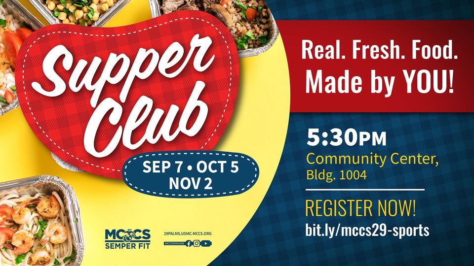 Supper Club, MCCS Twentynine Palms, 2 November 2023 | AllEvents