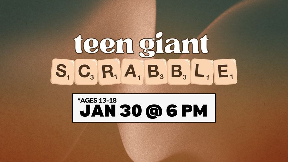 Teen Giant Scrabble, Sterling Municipal Library, Baytown, January 30 ...