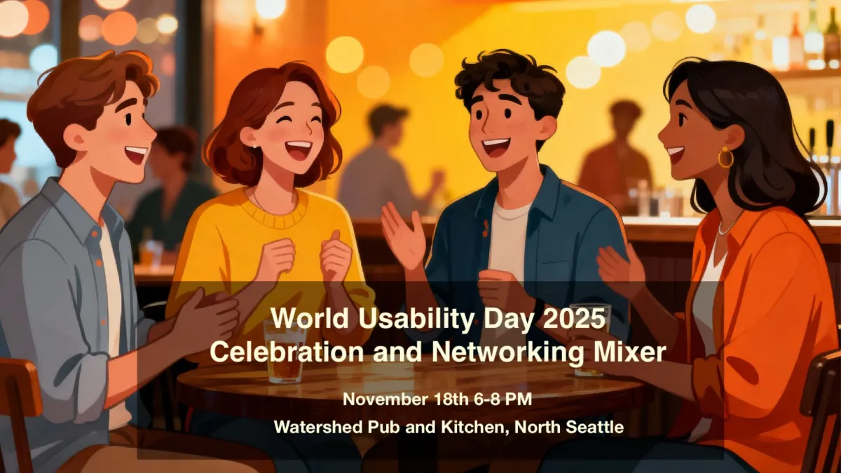 World Usability Day (WUD) 2025 Celebration and Networking Mixer, The ...
