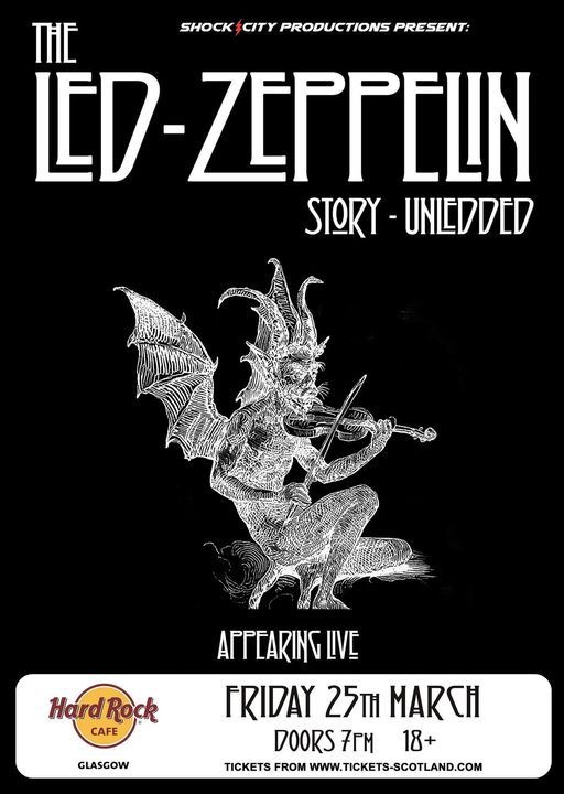 Led zeppelin story - an acoustic tribute, Hard Rock Cafe Glasgow, March ...