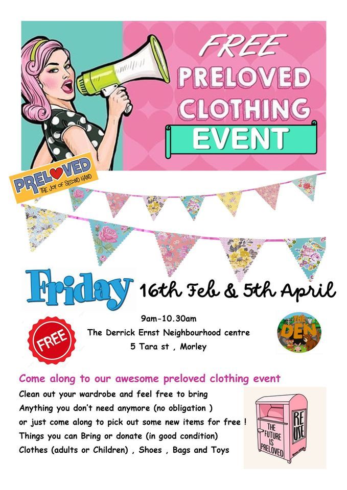 Preloved Clothing event, 5 Tara street Morley, WA, Australia, Western ...