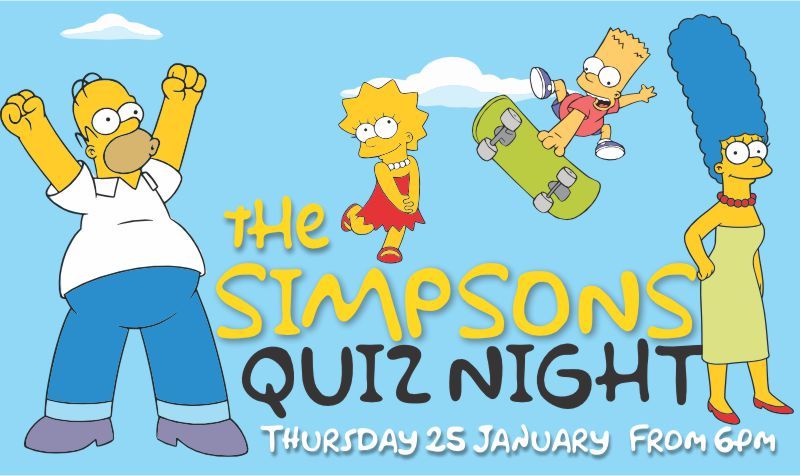 Simpsons Quiz Night, The Vines Resort, Henley Brook, January 25 2024 ...