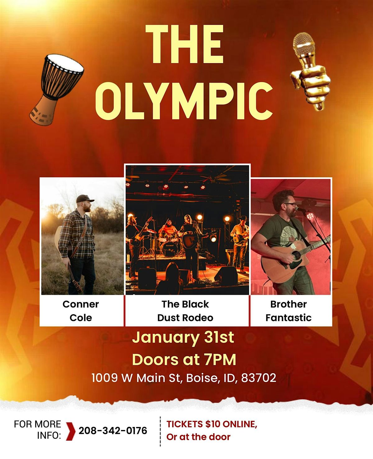 The Black Dust Rodeo w/Conner Cole and Brother Fantastic, The Olympic ...