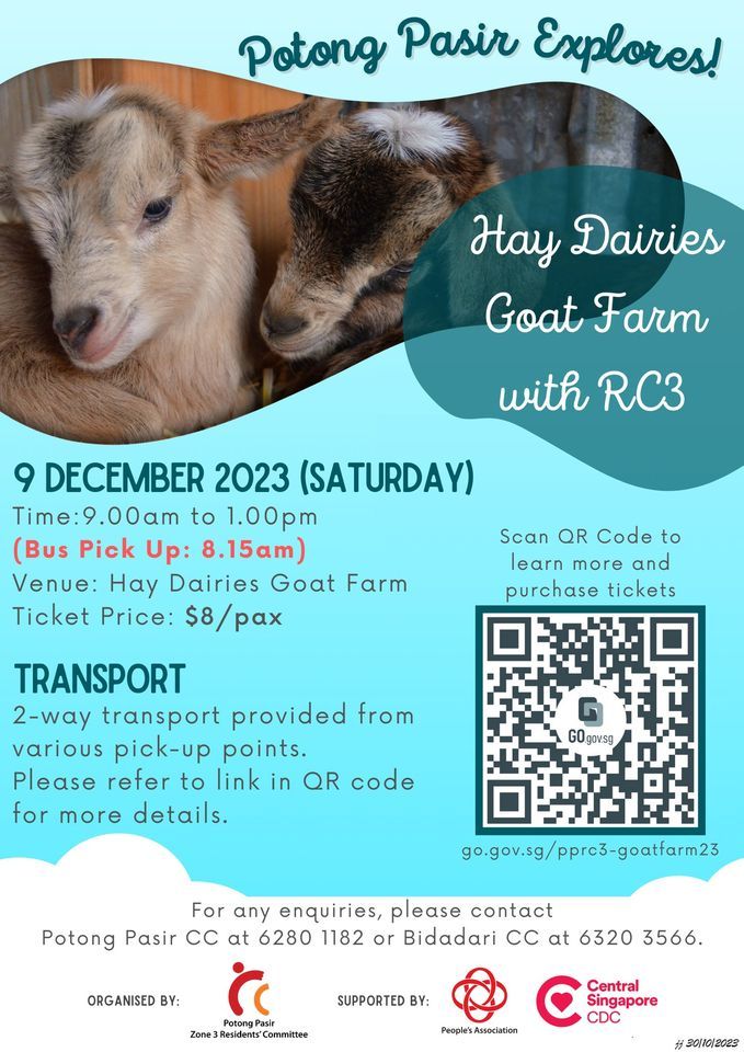 Potong Pasir Explores! Hay Dairies Goat Farm with RC3, Hay Dairies Goat ...