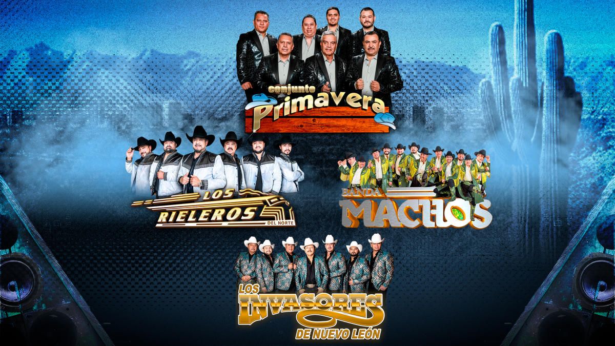 Conjunto Primavera, Machos, Los Reileros and Invasores at Desert ...