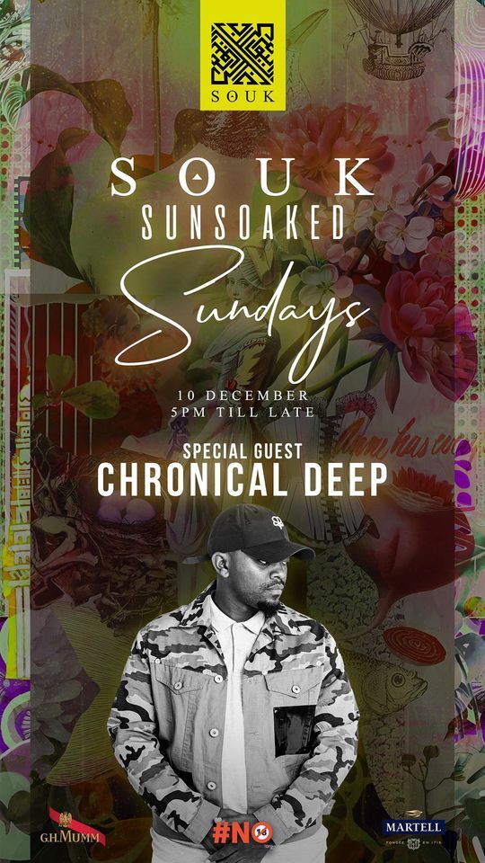 Sun-Soaked Sundays feat. Chronical Deep, Souk, Cape Town, 10 December to 11 December | AllEvents